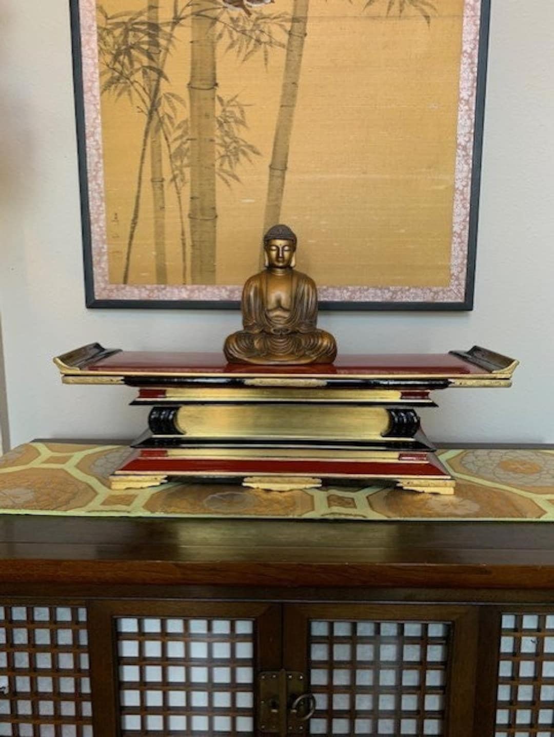 Large Vintage Japanese Buddhist Butsudan Altar Table / Stand - Etsy