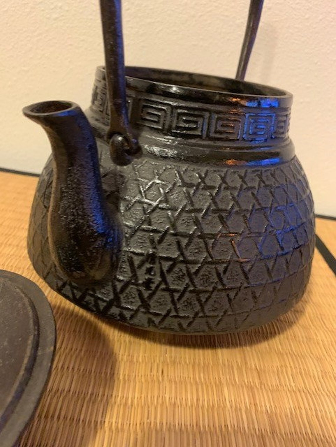 Large Vintage Japanese Cast Irontea Kettle Nambu Tetsubin | Etsy