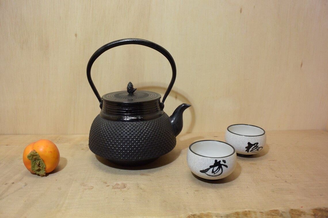 Large Black Japanese Cast Irontea Kettle Nambu Tetsubin - Etsy