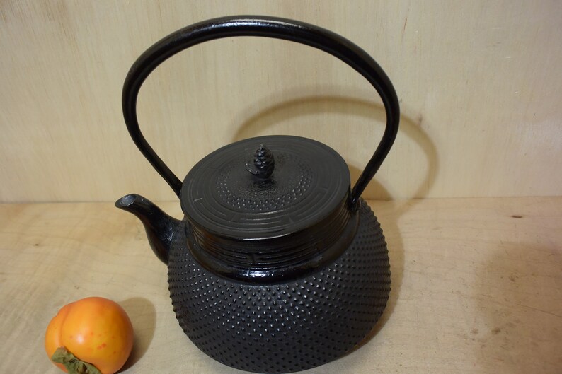 Large Black Japanese Cast Irontea Kettle Nambu Tetsubin - Etsy