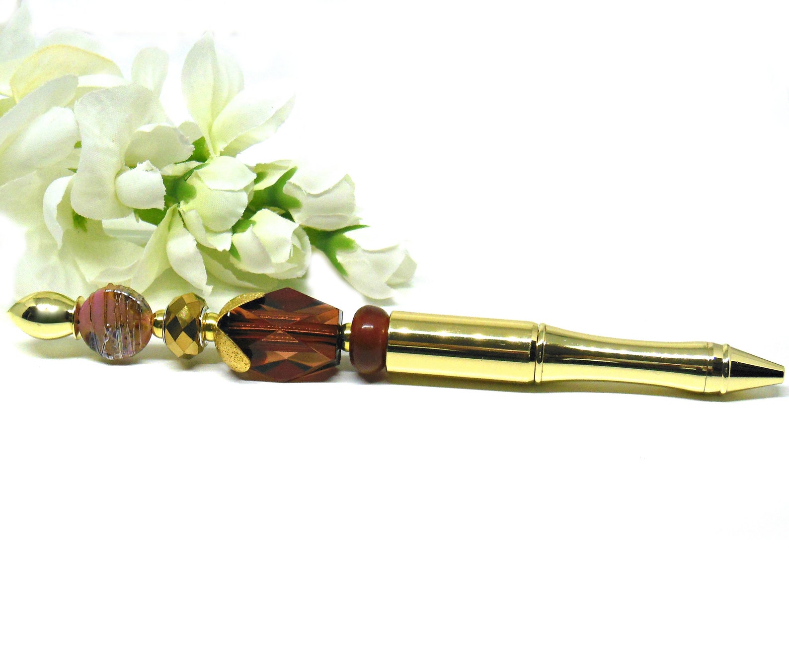 Pluma de oro y cristal hecha a mano pluma de escritura pluma | Etsy