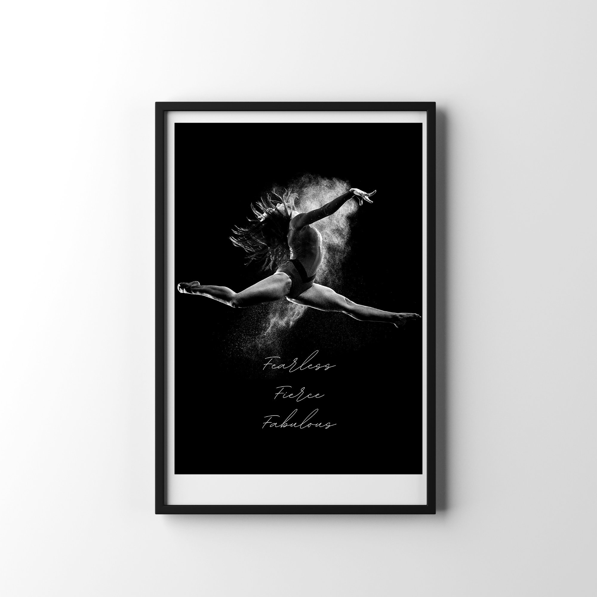 FOR HER: Fearless Fierce Fabulous Black and White Poster Printable ...