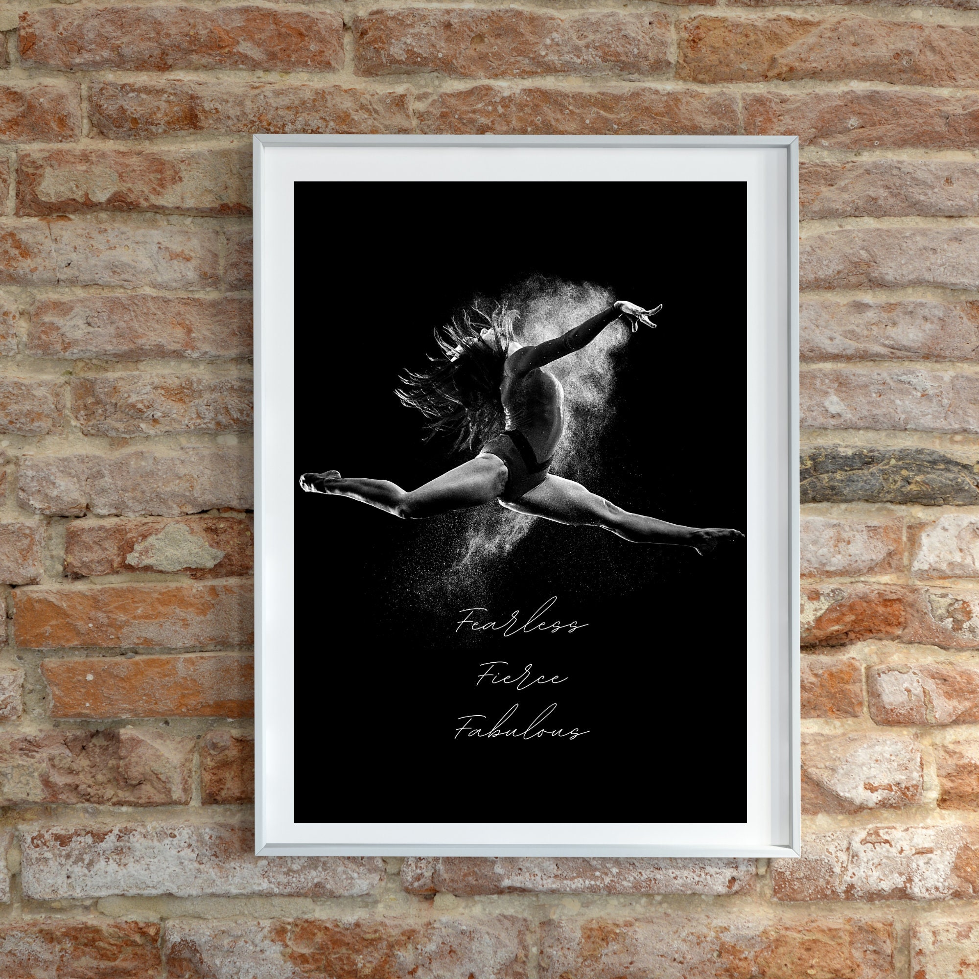 FOR HER: Fearless Fierce Fabulous Black and White Poster Printable ...