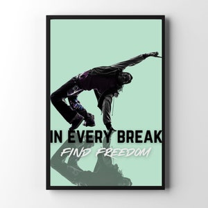 Set of 3 Break Dance Hip Hop Posters: ORIGINAL Inspirational Quotes ...