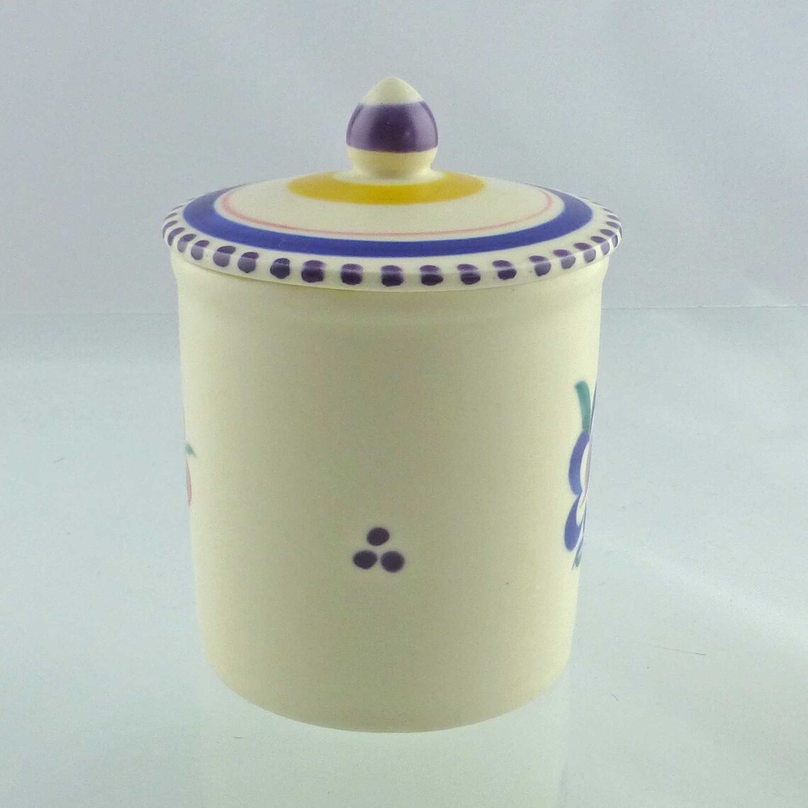 Vintage 1950s Poole Pottery Jam Pot With Lid and Floral Design - Etsy UK