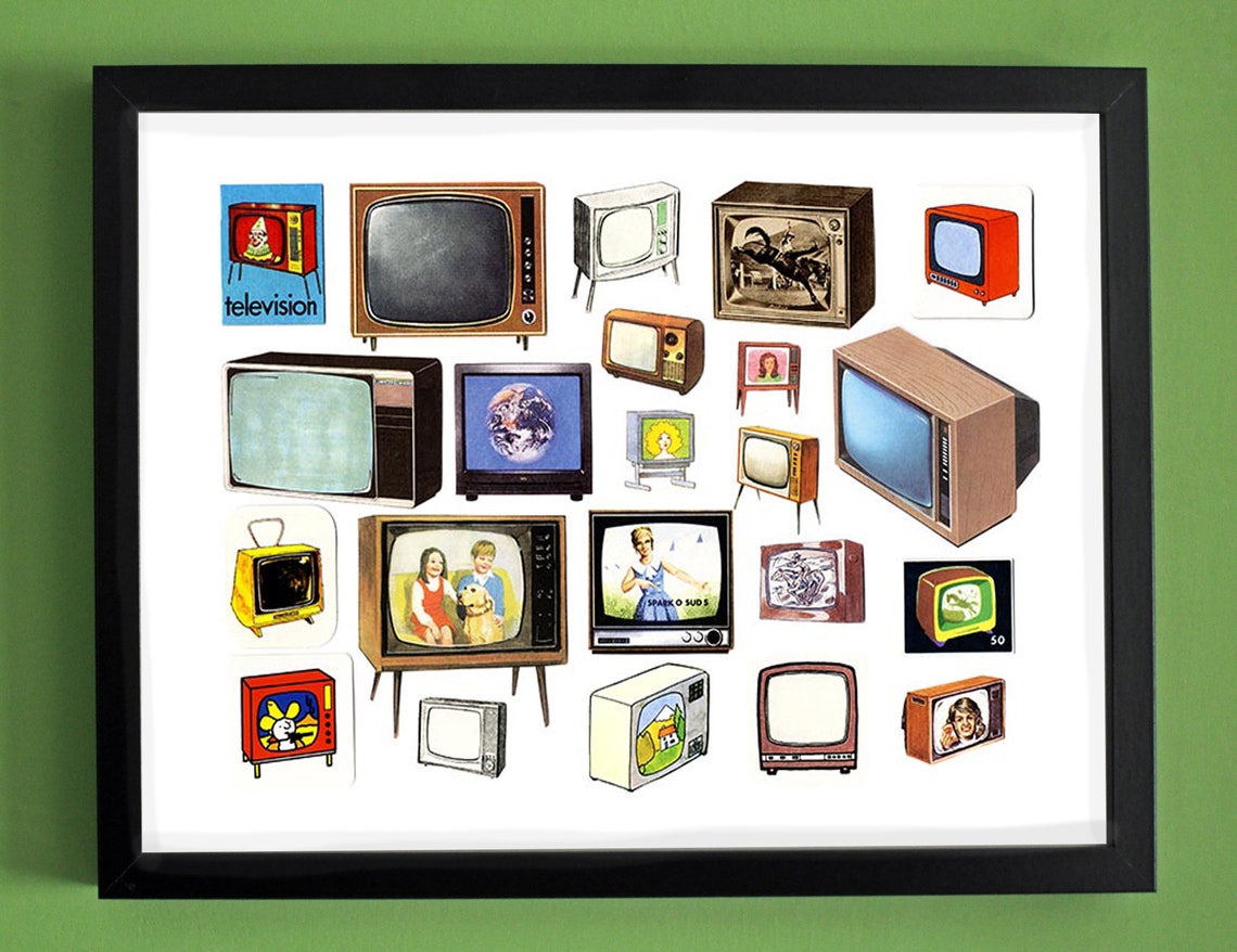 Limited Edition TV Collection Print -- Original, Vintage-themed ...