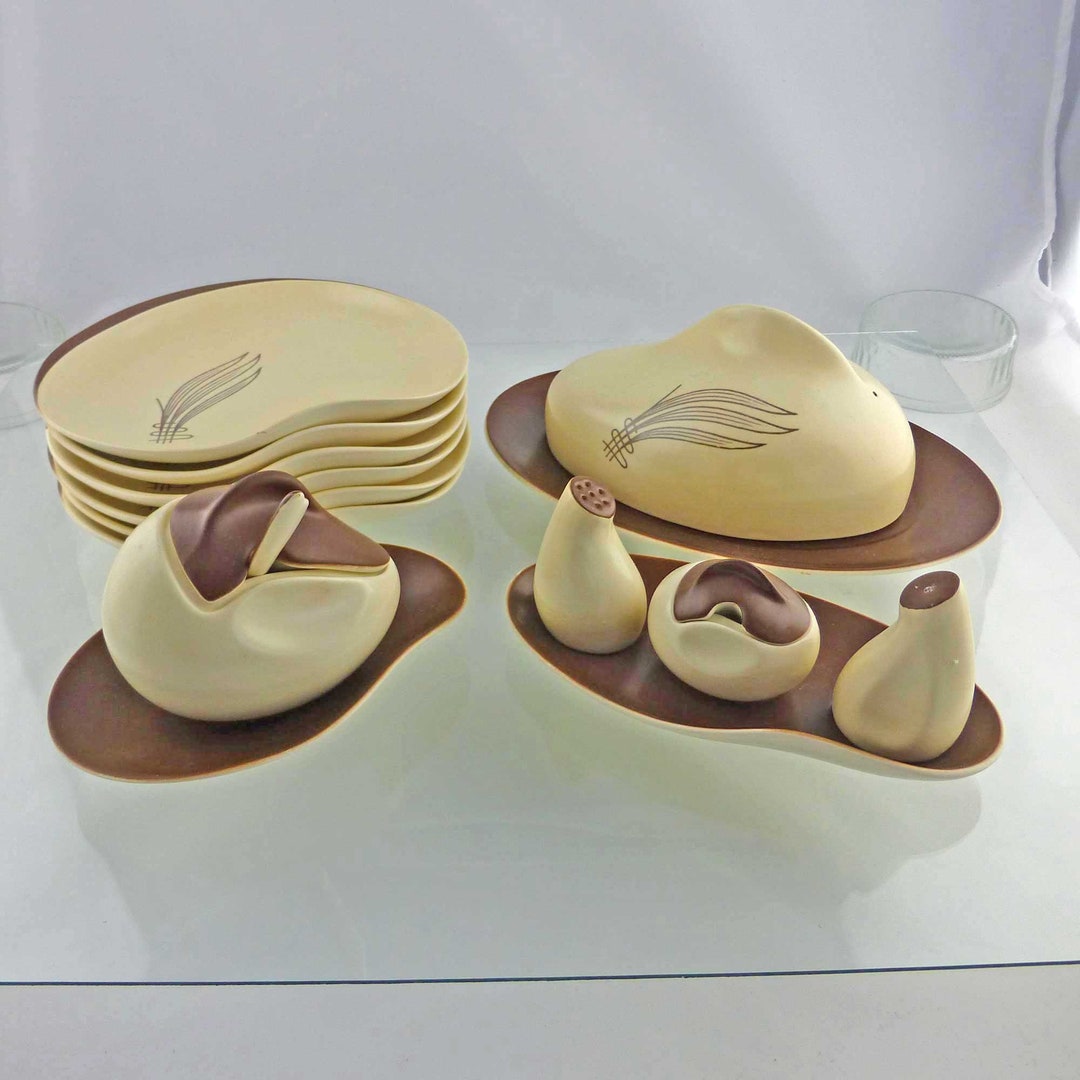 Mid Century Carlton Ware Hand Painted Australian Design Windswept ...