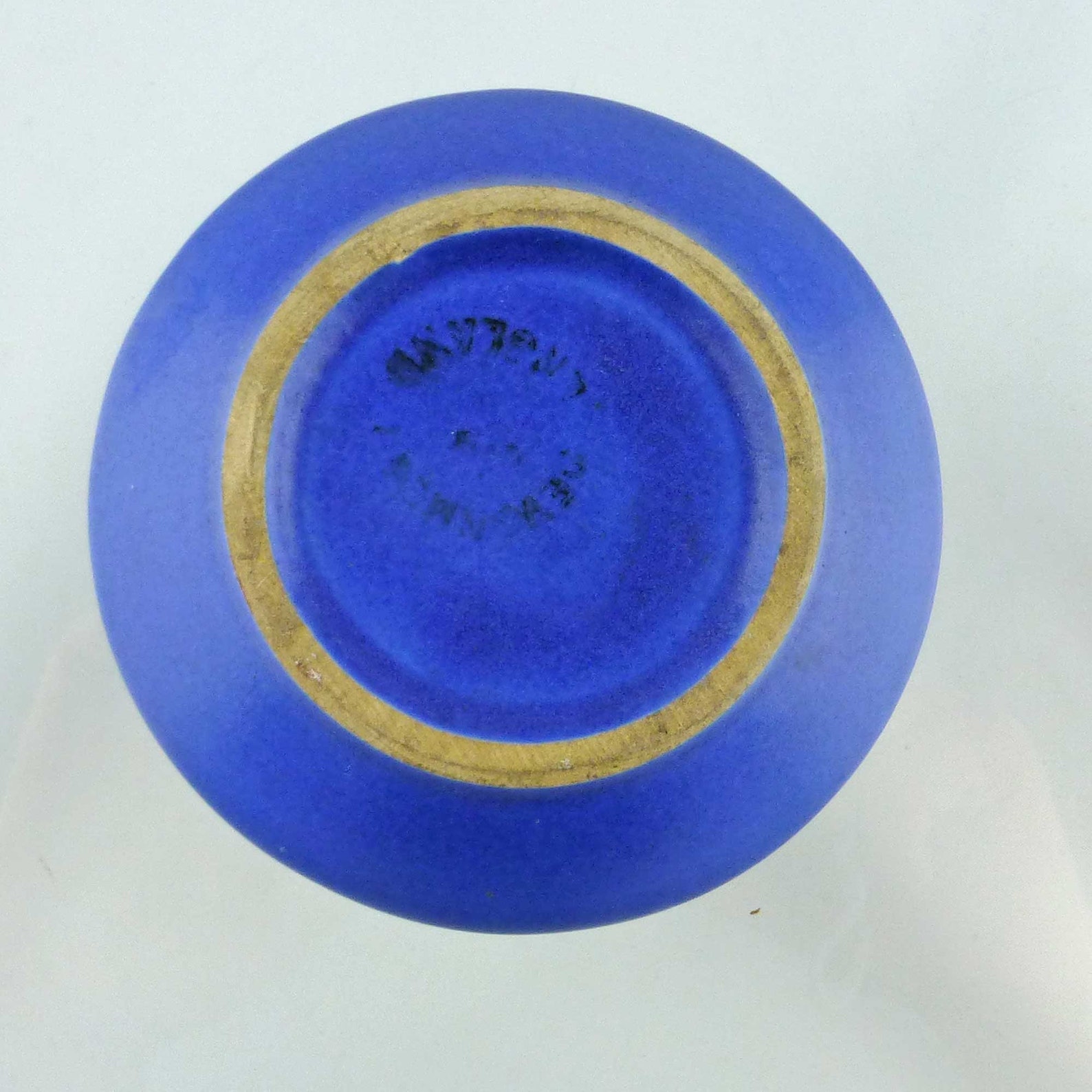 Vintage Devon Pottery Small Blue Pot - Etsy