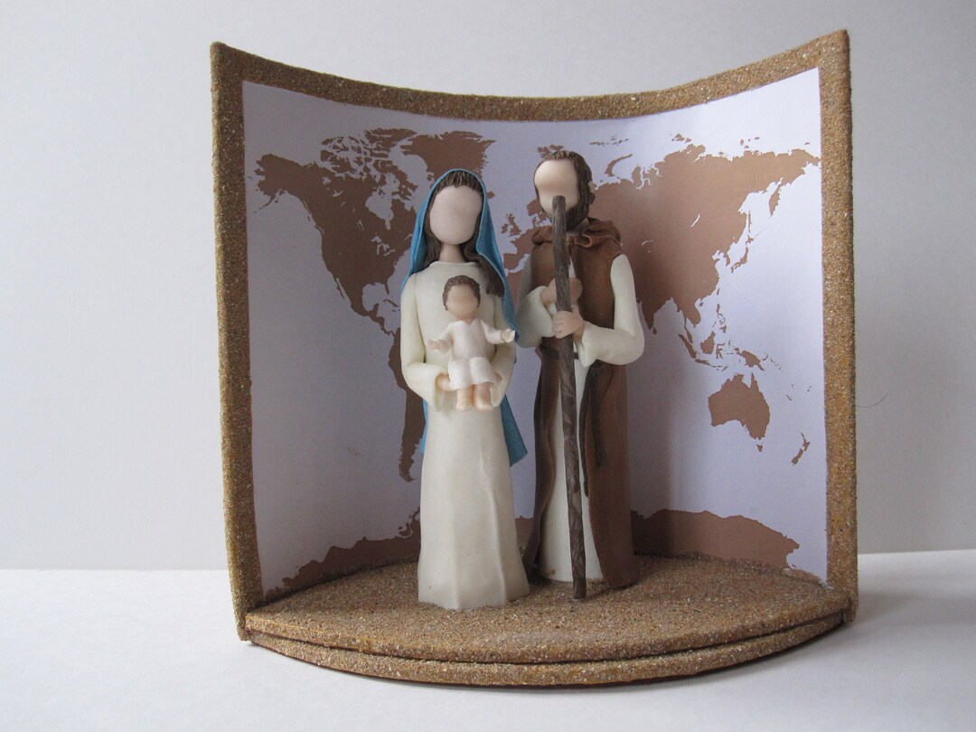 NATIVITY Universal Nativity Scene Mary Joseph Jesus Peace in the World ...