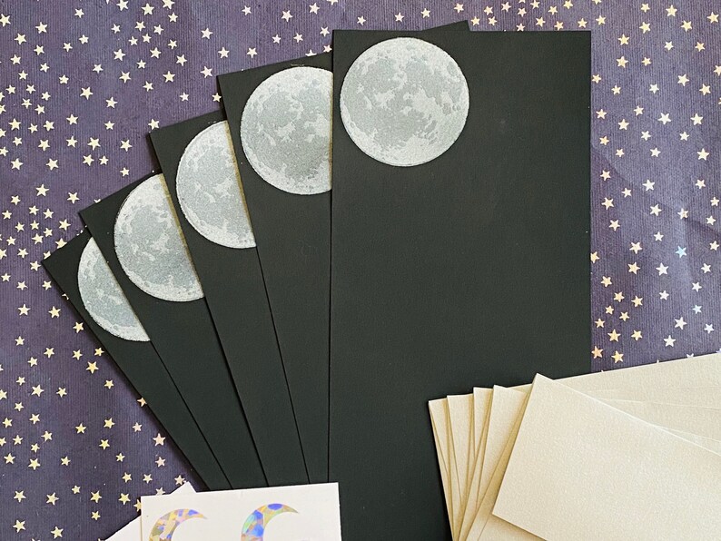 Bright Moon Stationary Set - Etsy