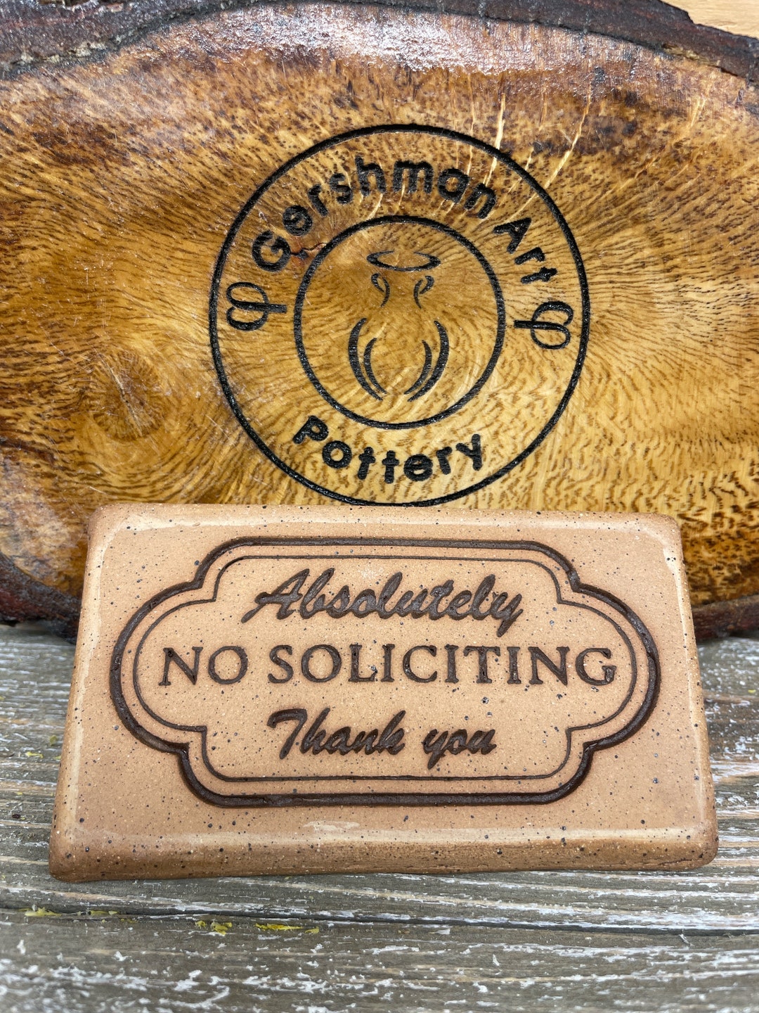 Handmade Custom Ceramic Tiles, Plaques, Rustic & Elegant Stoneware Sign ...