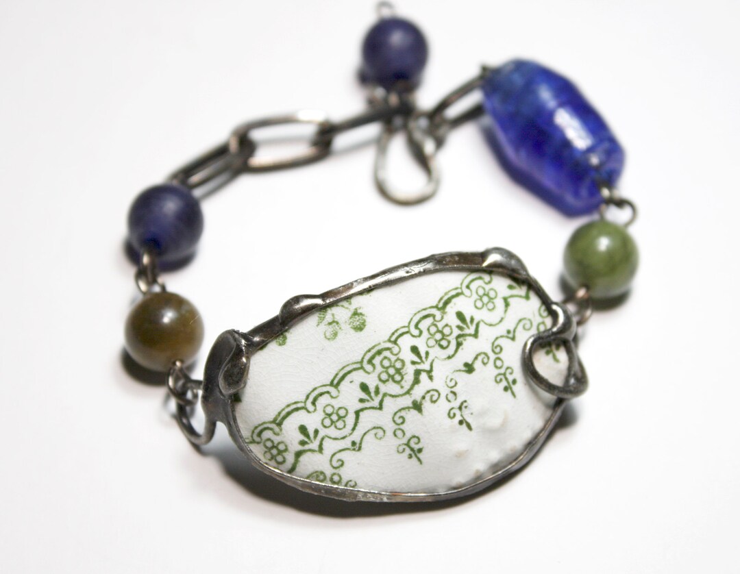 1860's Teacup Fragment Wearable One of a Kind Found Object by Past ...
