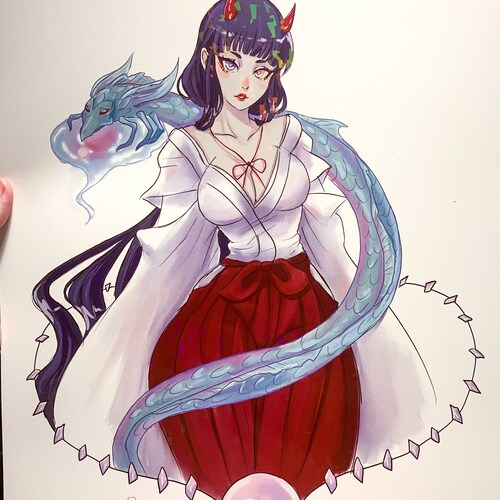 Demon Girls Sticker Kuchisake Oni Girl Sticker Japanese | Etsy