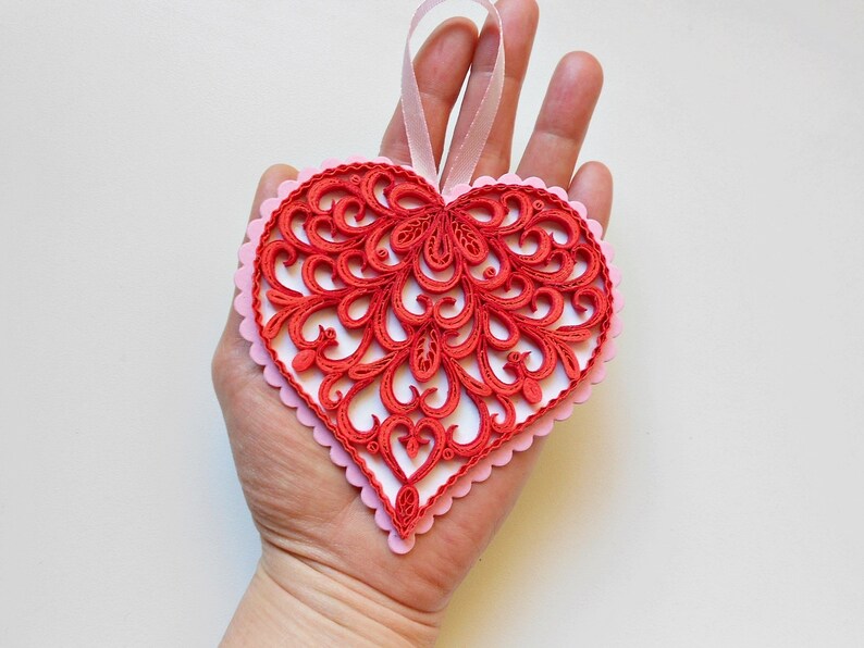Paper Heart Quilling Heart Heart Decoration Gifts for Her - Etsy