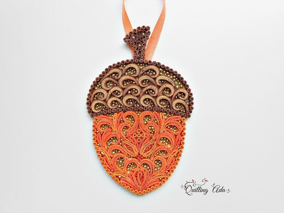 Paper Acorn , Quilling Acorn, Autumn Decor - Etsy