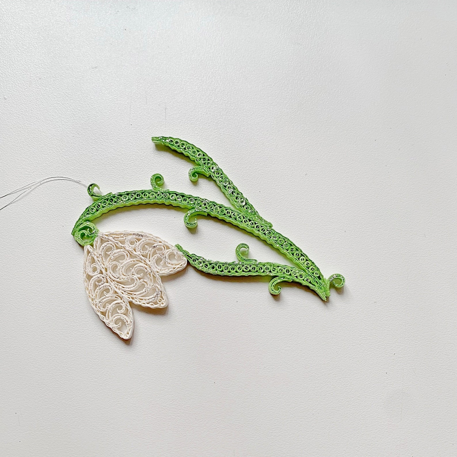 Snowdrop Quilling Snowdrop Snowdrop Flowerhome Decor - Etsy