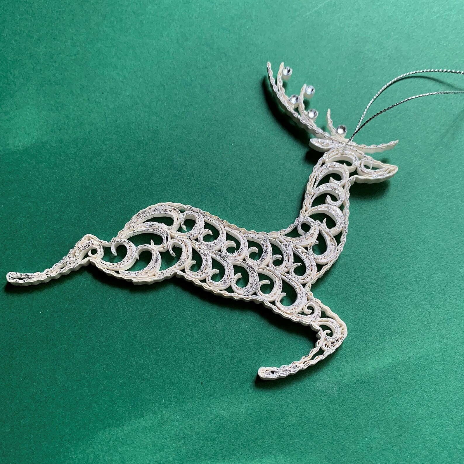 Christmas Tree Ornament Christmas Deer Quilling - Etsy