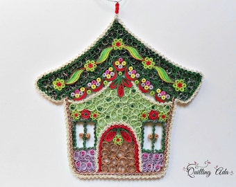 Quilled Christmas Bell-quilled Bell-ornament Tree-quilling - Etsy