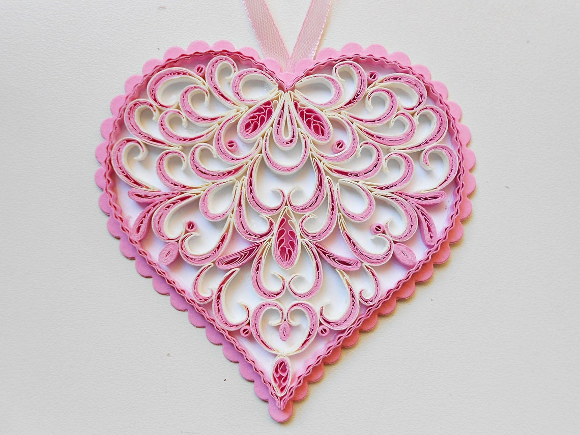 Paper Quilling Heart Heart Decoration Gifts for - Etsy