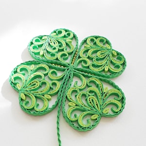 Quilling Clover – Four Leaf Clover - Paper Art -home Decor - Etsy