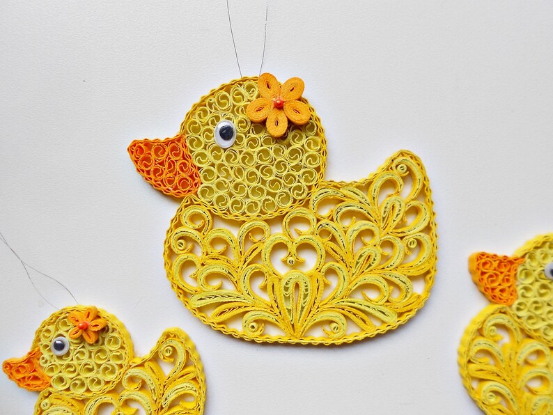 Quilling Duck Paper Duck Baby Girl Gift Baby Boy New Baby - Etsy