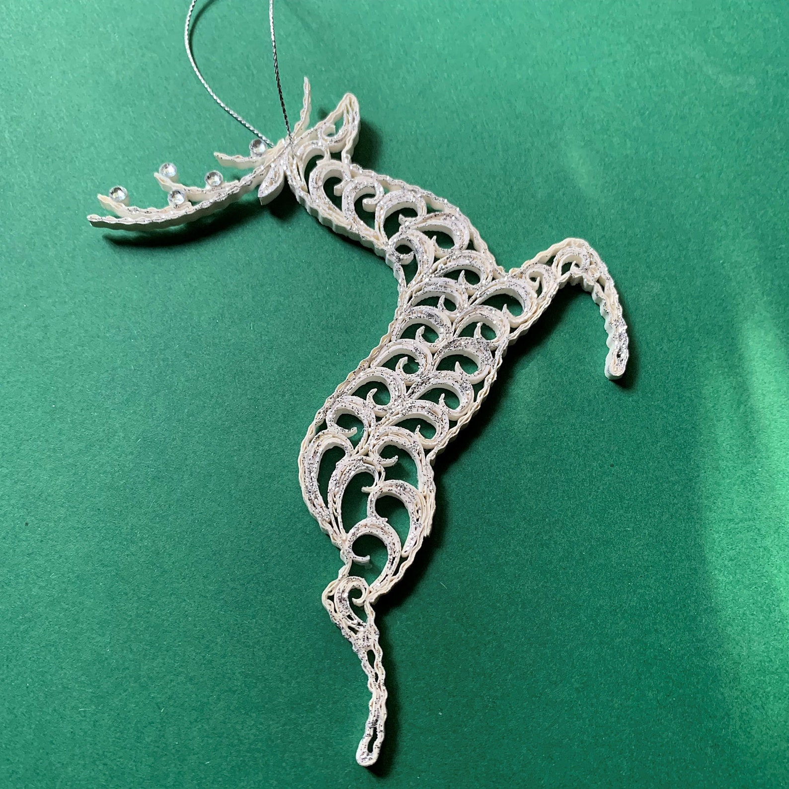 Christmas Tree Ornament Christmas Deer Quilling - Etsy