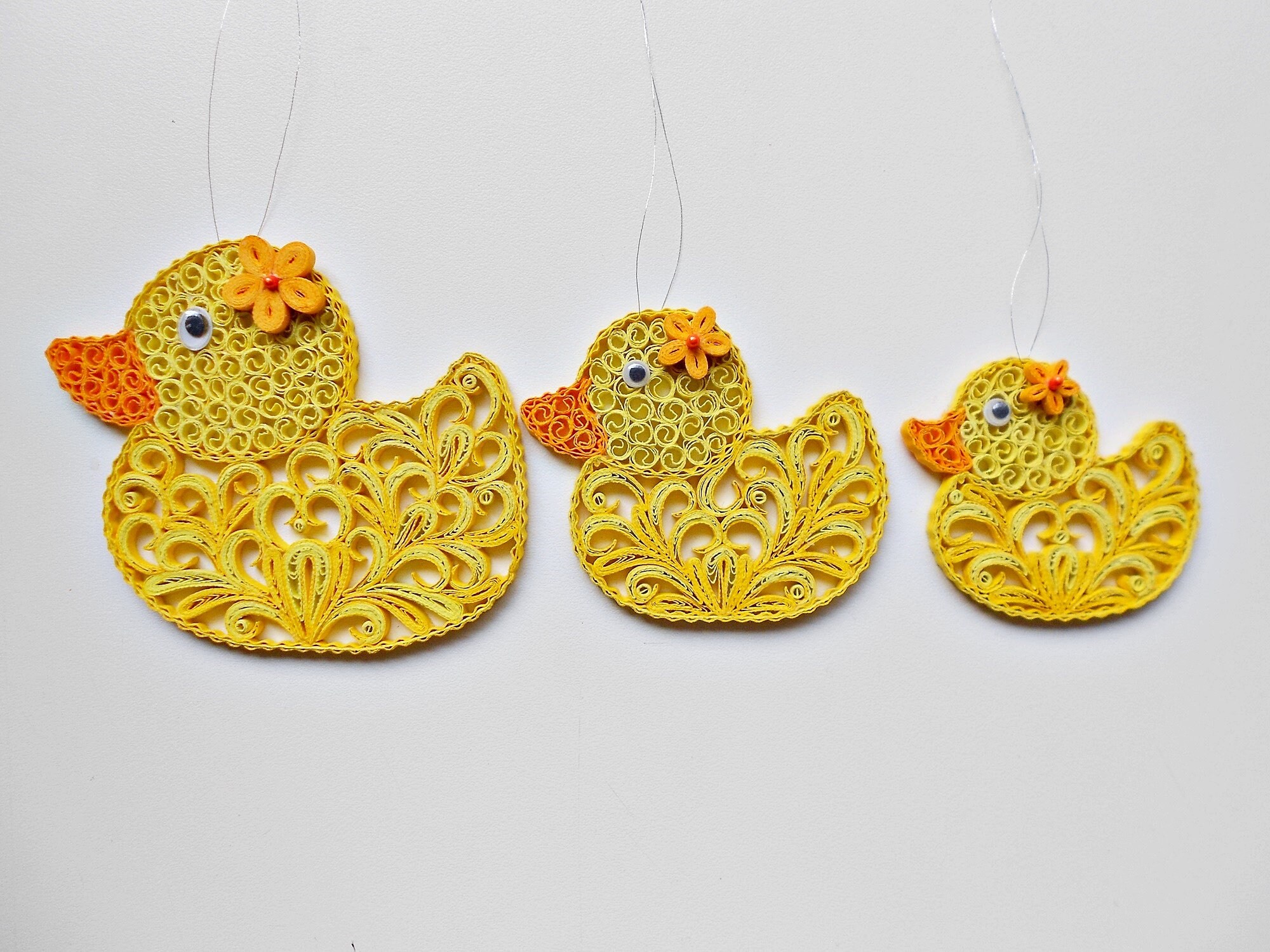 Quilling Duck Paper Duck Baby Girl Gift Baby Boy New Baby - Etsy