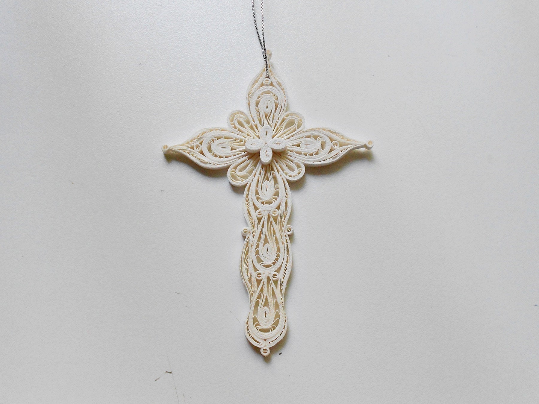 Paper Quilling Cross Easter Card - Etsy