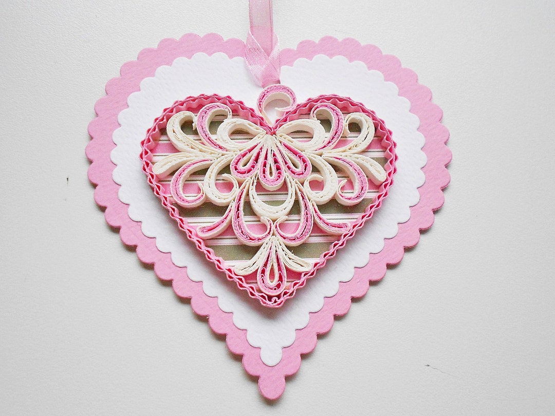 Paper Quilling Heart Valentine's Day Gift - Etsy
