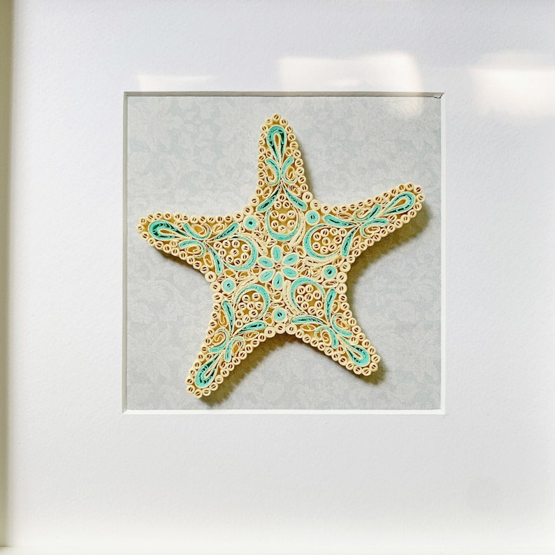 Starfish Decorquilling Starfishpaper Arthome Decorbeach - Etsy