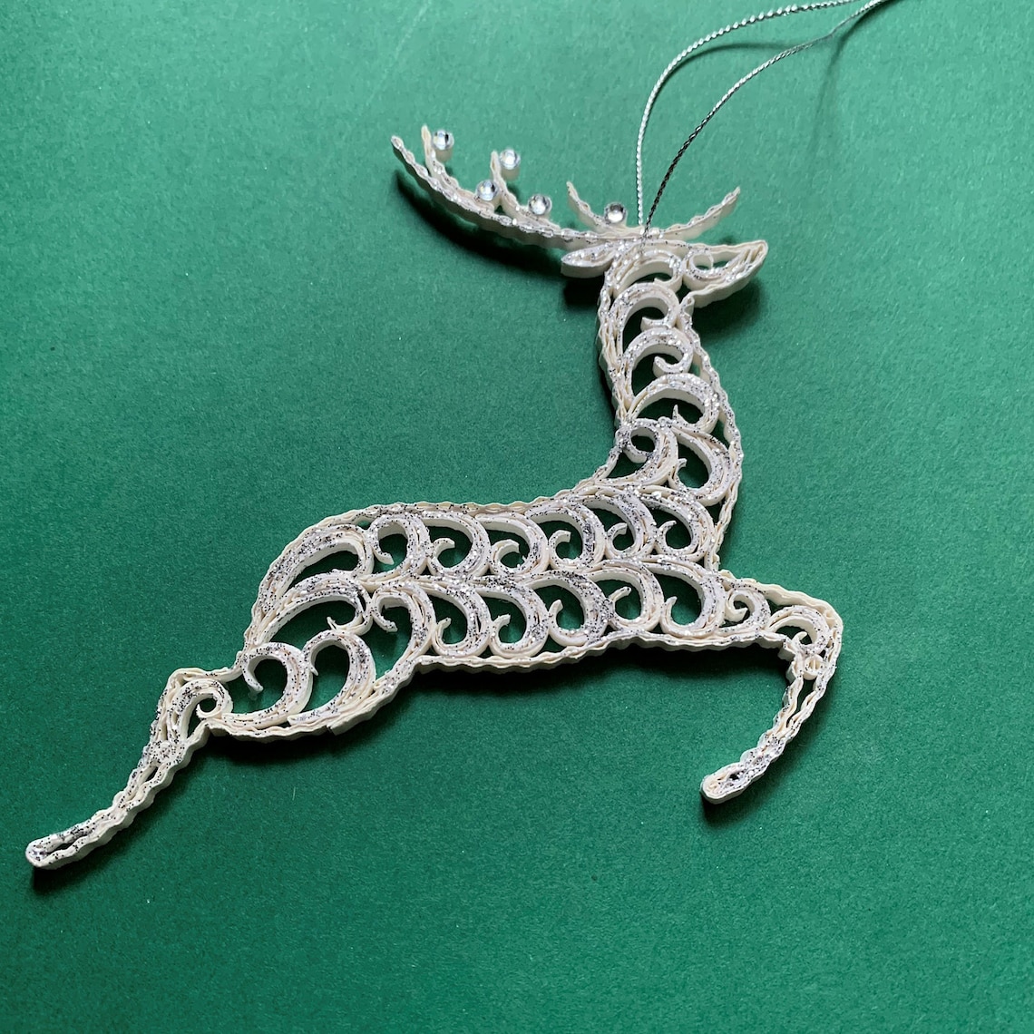 Christmas Tree Ornament Christmas Deer Quilling - Etsy