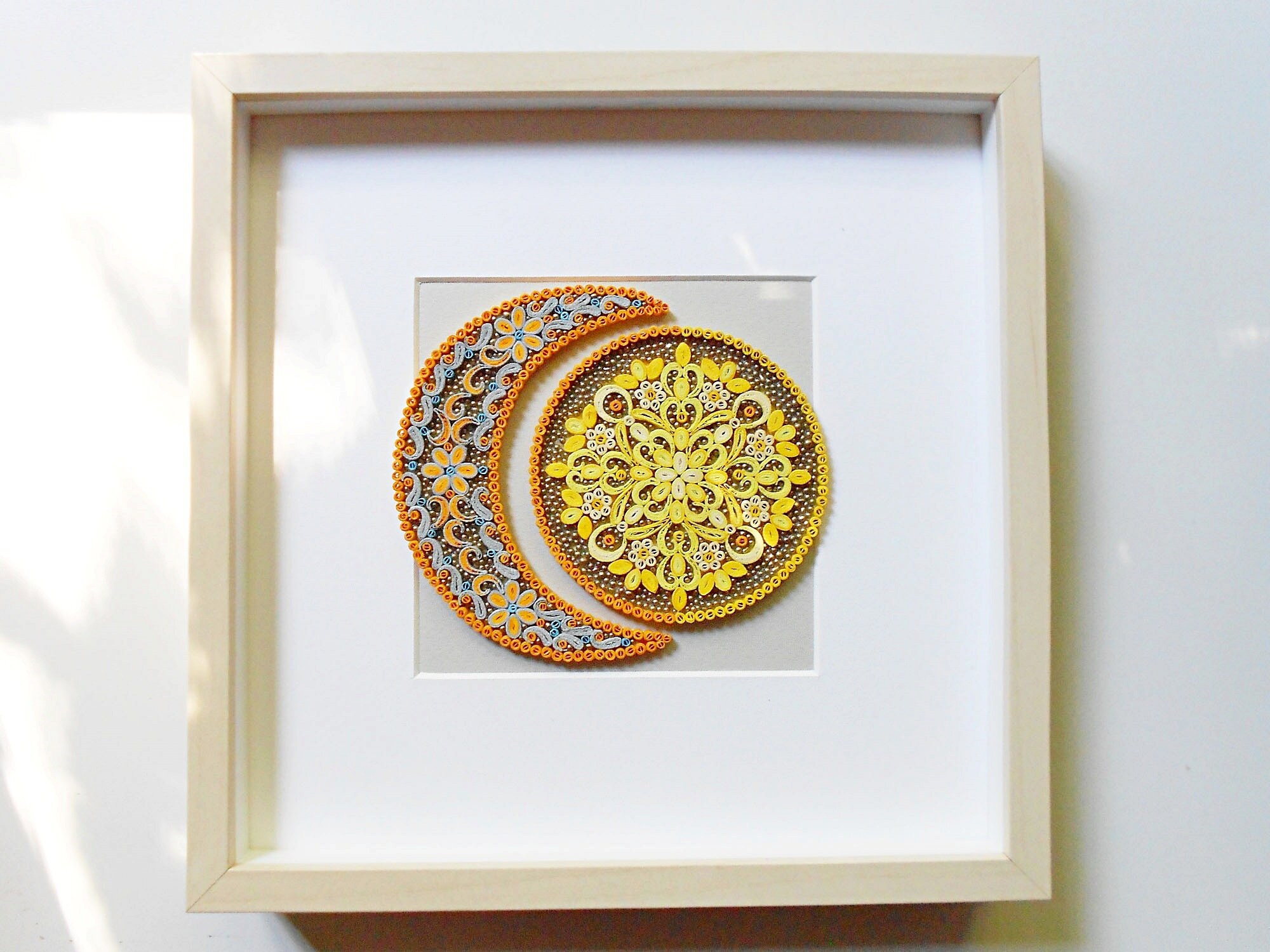 Quilling sun quilling moon paper art sun and moon - Etsy 日本