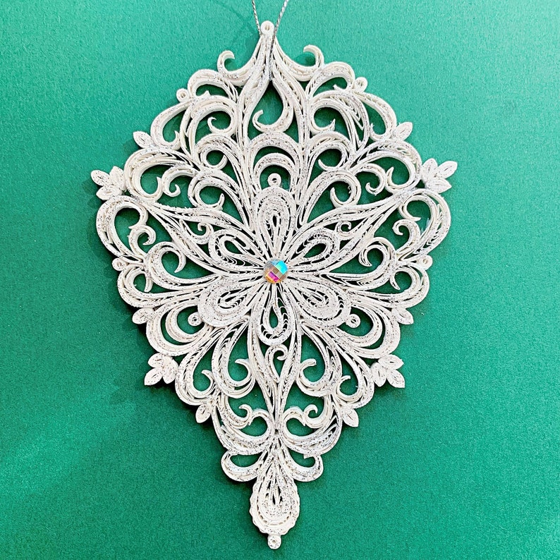 Paper Quilling Snowflake Christmas Decoration Christmas Tree - Etsy