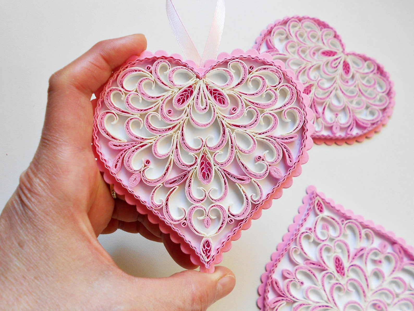 Paper Quilling Heart Heart Decoration Gifts for - Etsy
