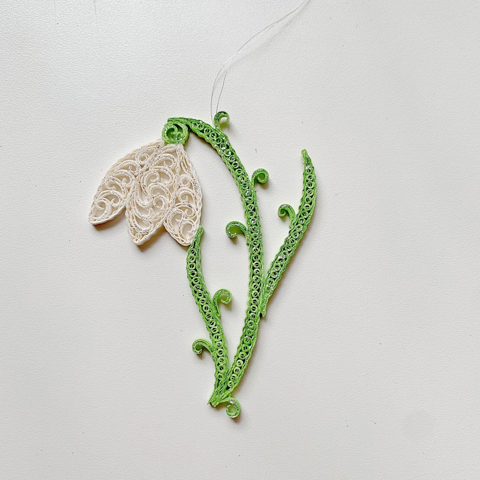 Snowdrop Quilling Snowdrop Snowdrop Flowerhome Decor - Etsy
