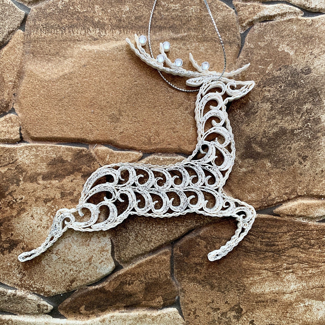 Christmas Tree Ornament Christmas Deer Quilling - Etsy