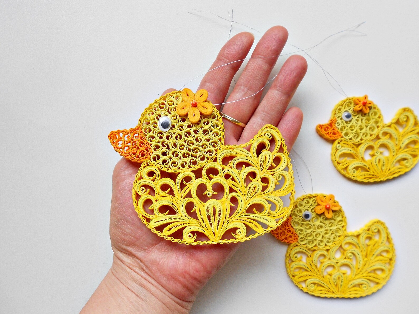 Quilling Duck Paper Duck Baby Girl Gift Baby Boy New Baby - Etsy