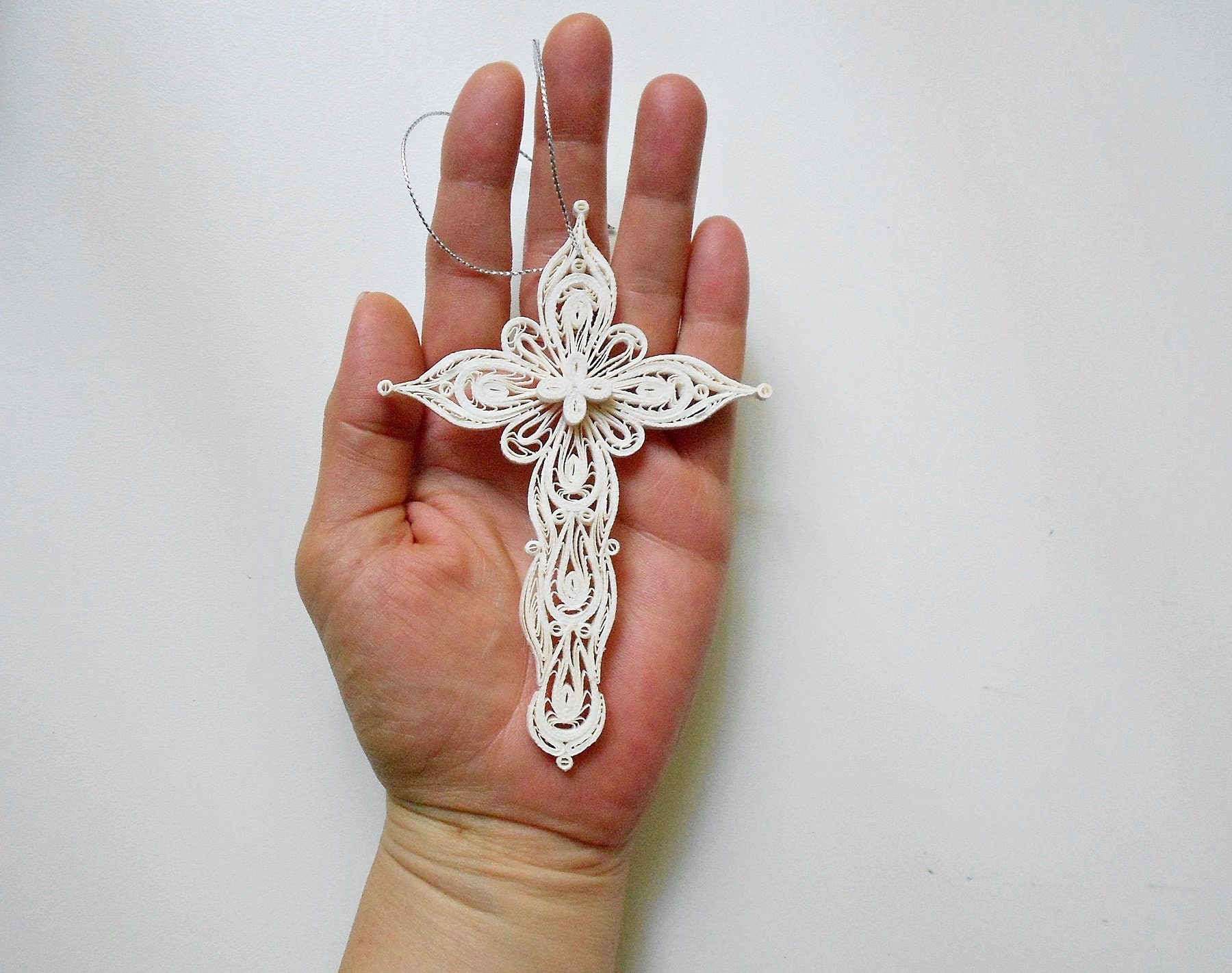 Paper Quilling Cross Easter Card - Etsy