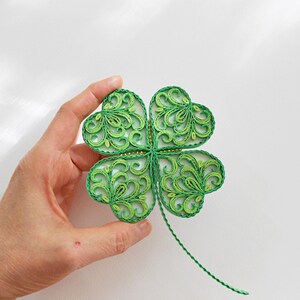 Quilling Clover – Four Leaf Clover - Paper Art -home Decor - Etsy