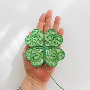 Quilling Clover – Four Leaf Clover - Paper Art -home Decor - Etsy