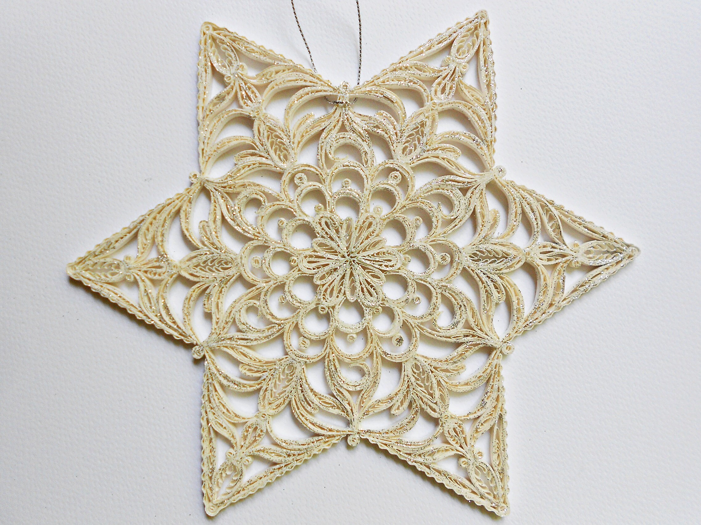 Quilling Christmas Star-quilling Star-paper Star-star of David - Etsy