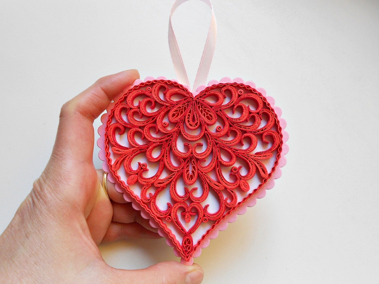 Paper heart Quilling heart Heart decoration Gifts for her | Etsy