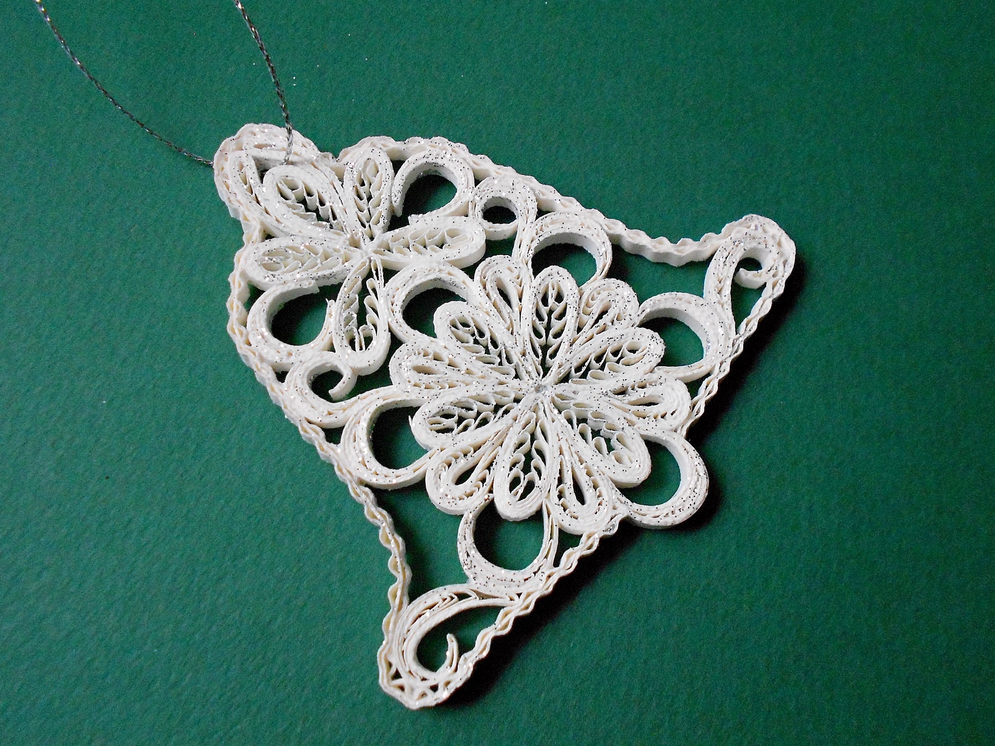 Quilled Christmas Bell-quilled Bell-ornament Tree-quilling Paper-paper ...