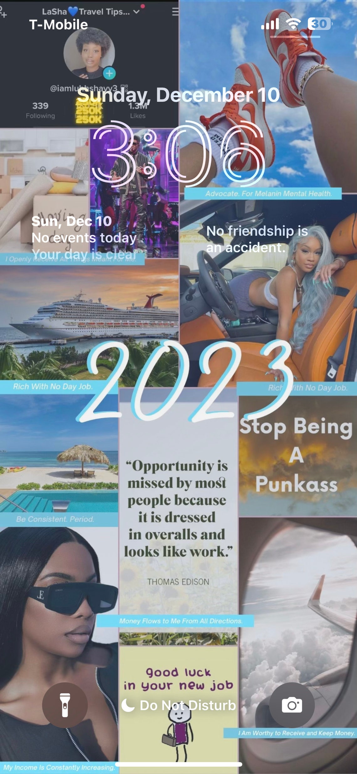 2024 Vision Board Template | Digital Vision Board | Phone Wallpaper ...