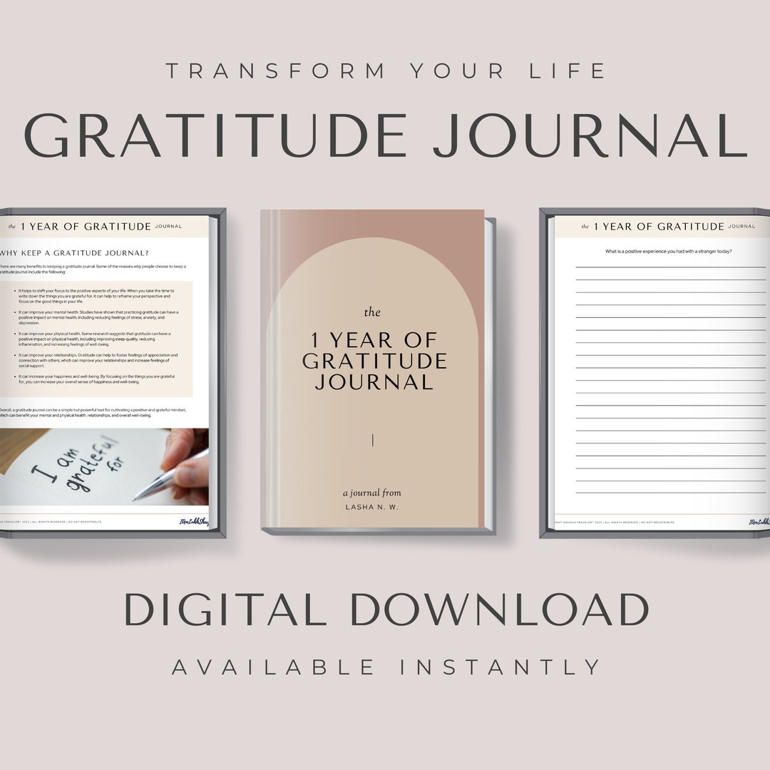 365 Days of Gratitude Journal - Etsy Canada
