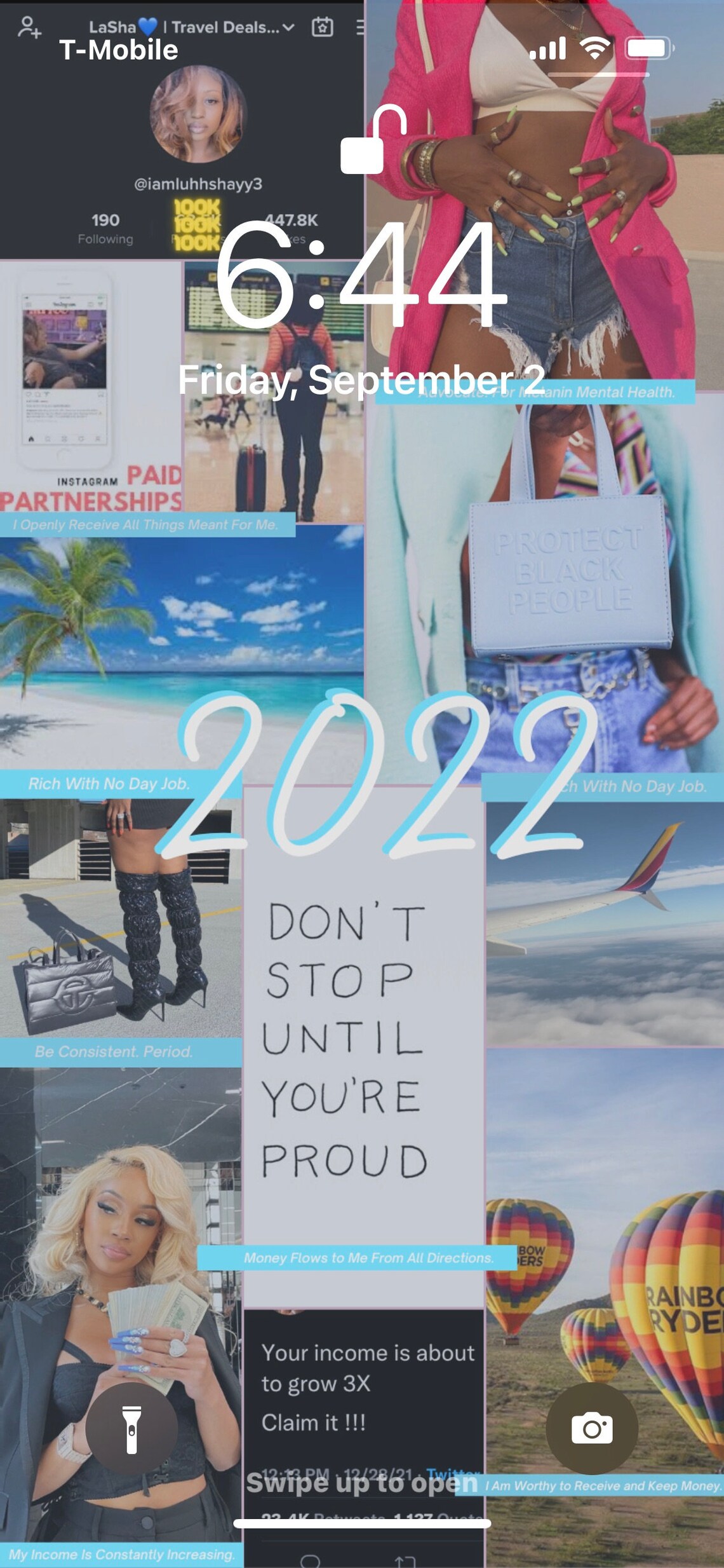 2024 Vision Board Template | Digital Vision Board | Phone Wallpaper ...