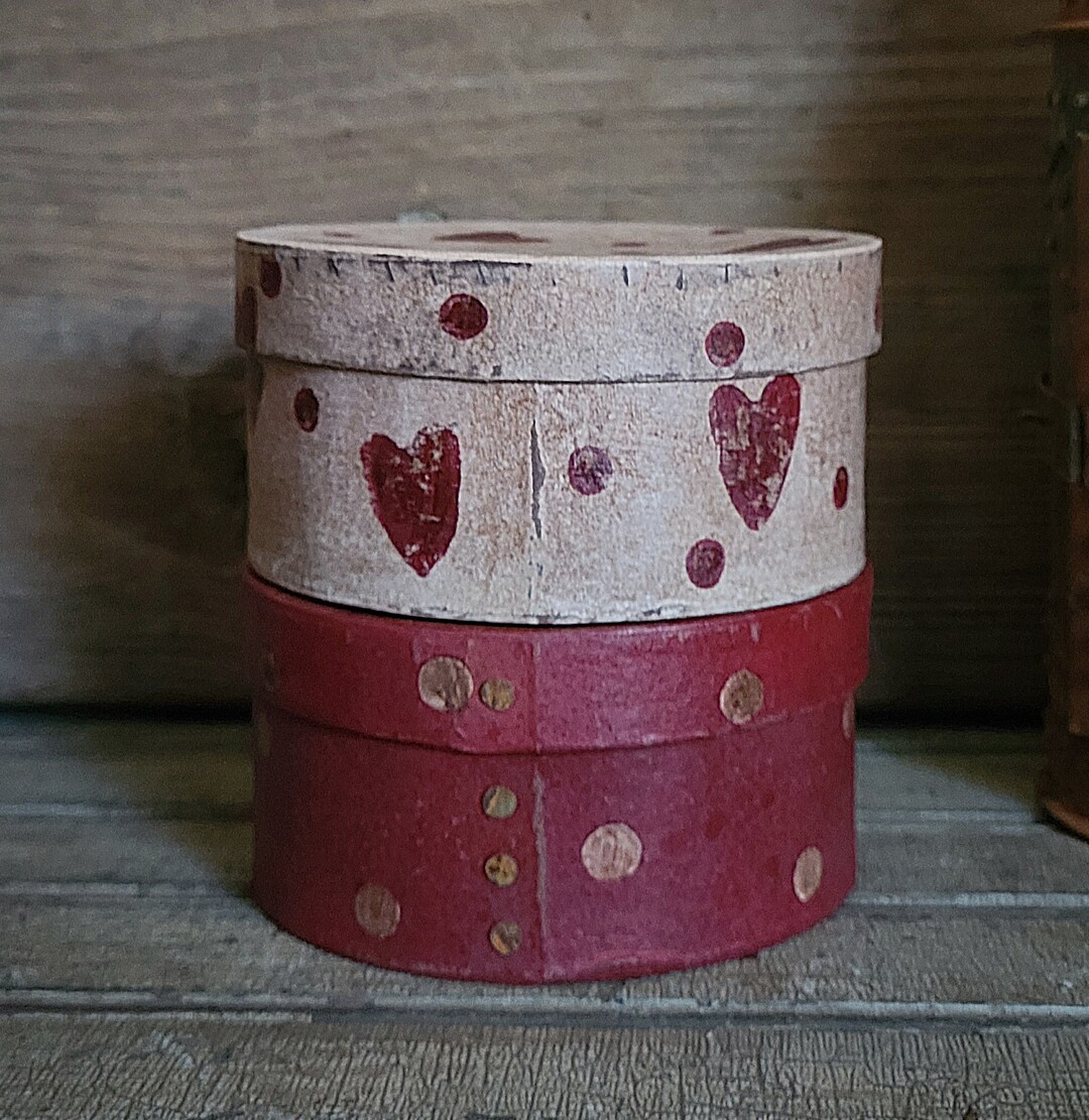 Pair of Handpainted and Aged Pantry Boxes - Etsy