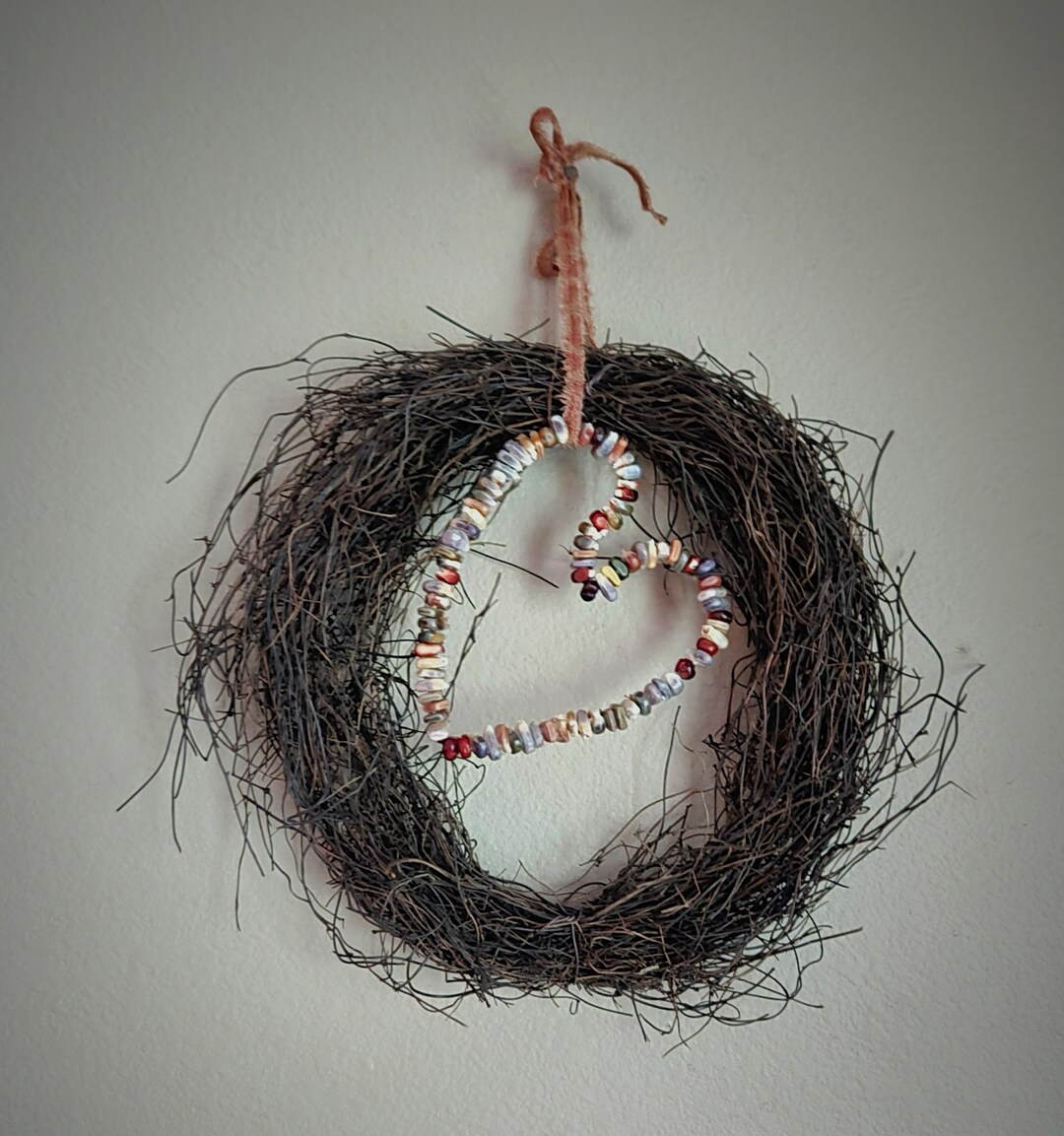 Corn Heart Vine Wreath - Etsy