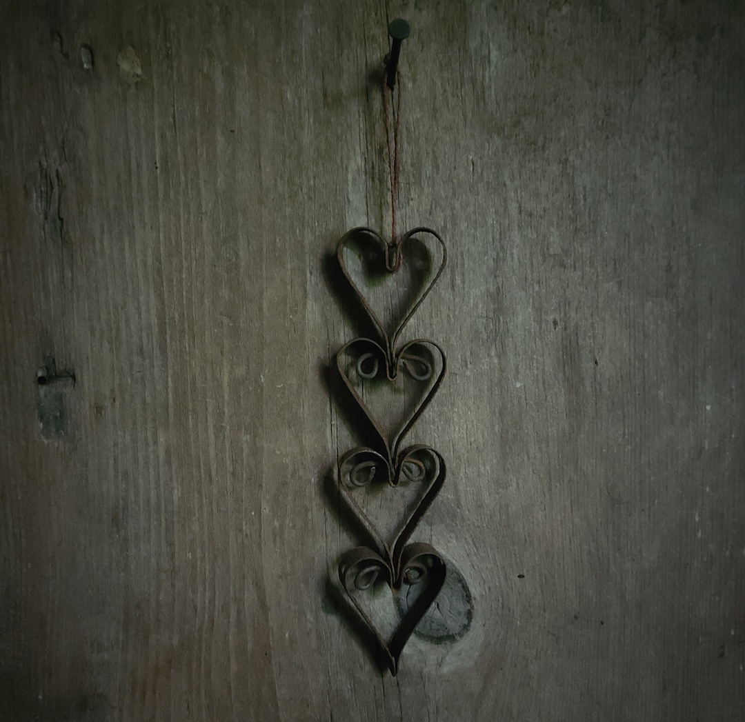 Old Metal Heart Hanger - Etsy