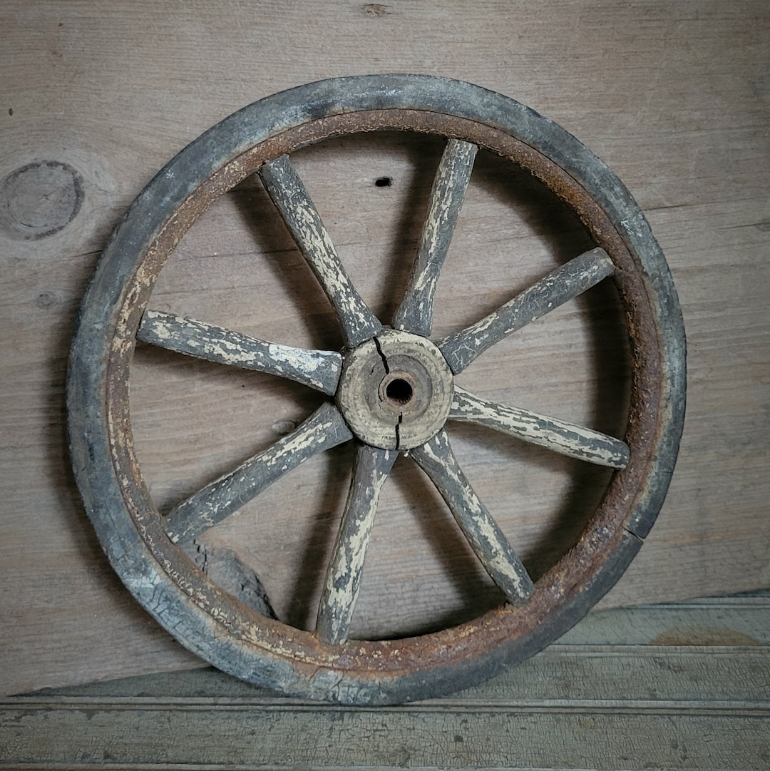 Small Wooden Cart Wheel - Etsy